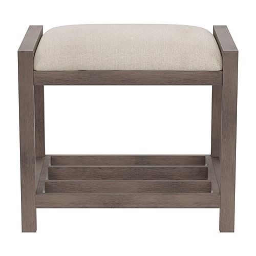 Click here for Amelia Vanity Stool  One Size  Gray prices