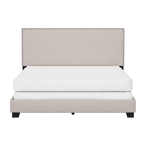 Click here for Gayle Nailheadtrim Upholstered Rectangular Bed  On... prices
