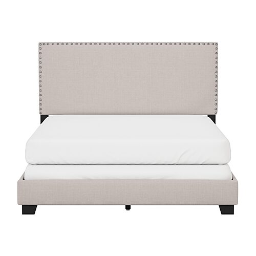 Click here for Gayle Nailheadtrim Upholstered Rectangular Bed  On... prices