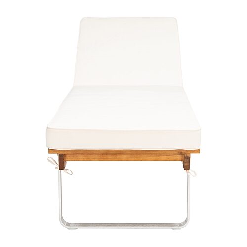 Click here for Augusta Home Nuca Sunlounger - Natural/white prices