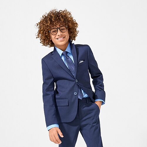Click here for Stafford Little & Big Kid Boys Regular Fit Suit Ja... prices