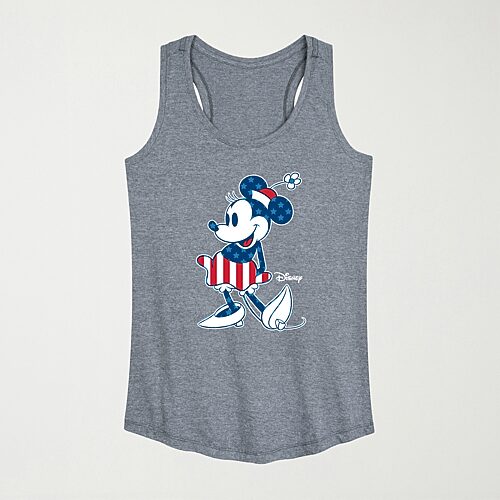 Click here for Minnie Flag Pattern Womens Scoop Neck Sleeveless M... prices