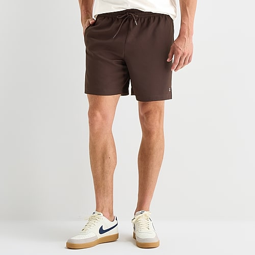 Click here for Xersion Mens 7 Workout Shorts  Small  Brown prices