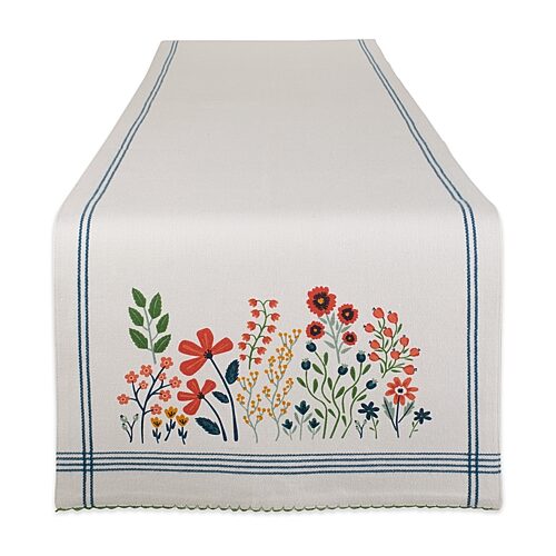 Click here for Design Imports Flower Garden Embellished Table Run... prices