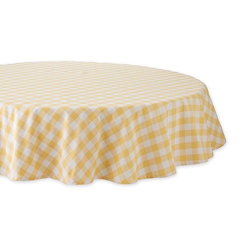Click here for Checkers Table cloth 70 Round - Yellow prices