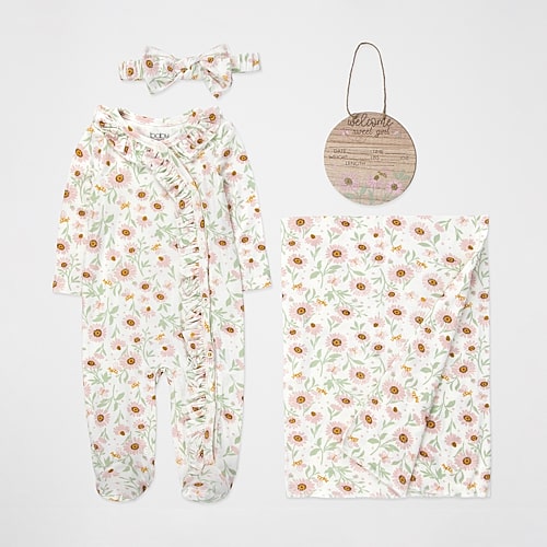 Click here for Baby Essentials Baby Girls 4-pc. Baby Clothing Set... prices