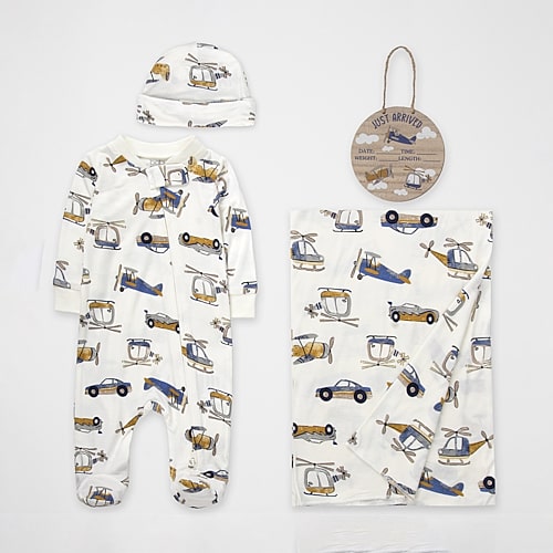 Click here for Baby Essentials Baby Boys 4-pc. Baby Clothing Set... prices