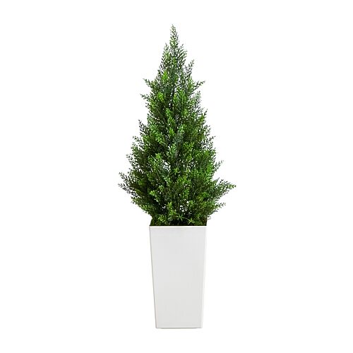 Click here for Nearly Natural 45 Cedar White Tower Indoor Outdoor... prices