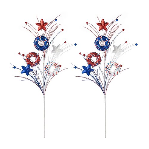 Click here for Glitzhome Stars And Donuts Picks Floral Arrangemen... prices