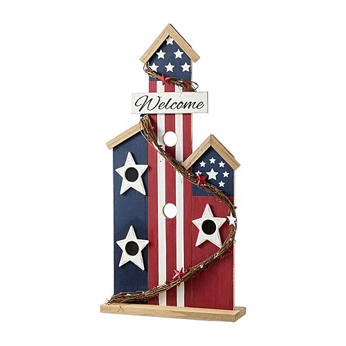Click here for Glitzhome 30 Wooden Birdhouse Porch Sign  One Size... prices