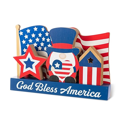 Click here for Glitzhome 12 Wooden Block Tabletop Decor  One Size... prices