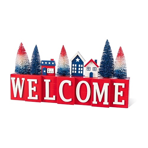 Click here for Glitzhome 14 Wooden House Tabletop Decor  One Size... prices