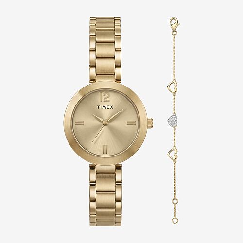 Click here for Timex Womens Gold Tone 2-pc. Watch Boxed Set Twg06... prices