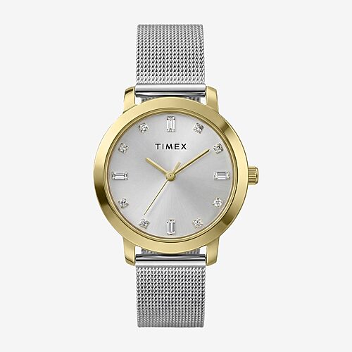 Click here for Womens Timex(R) Silver-Tone Mesh Bracelet Watch -... prices