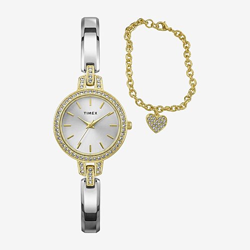 Click here for Timex Womens Two Tone 2-pc. Watch Boxed Set Twg067... prices