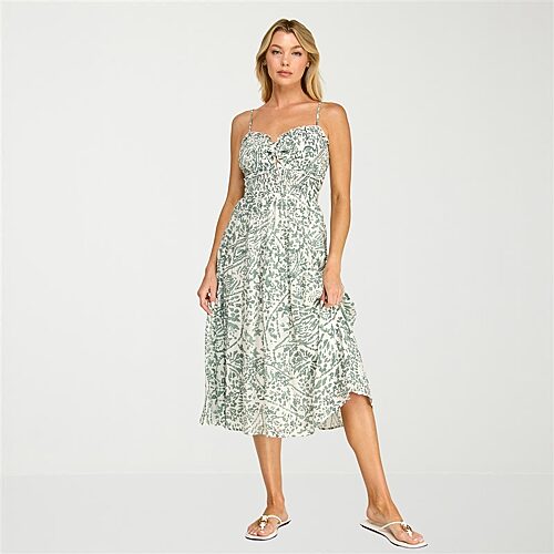 Click here for Trixxi Womens Juniors Midi Sweetheart Neck Sleevel... prices