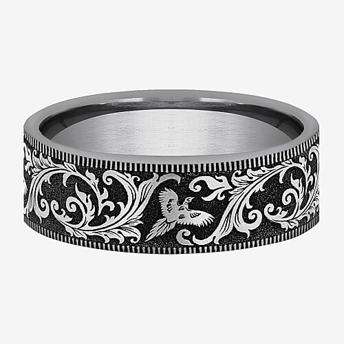 Click here for Mens 7MM Tungsten Wedding Band  8  Gray prices