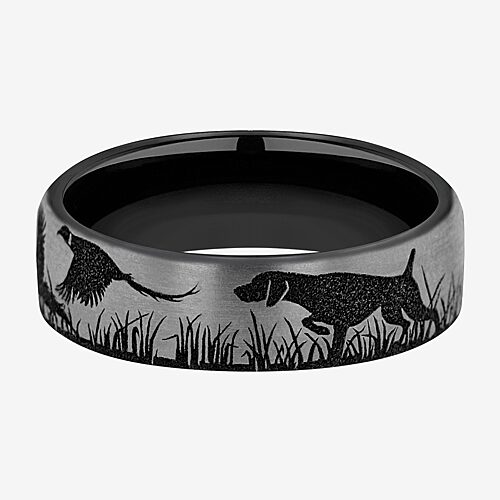 Click here for Mens 6.5MM Titanium Wedding Band  9  Black prices