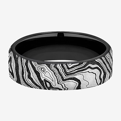 Click here for Mens 6.5MM Titanium Wedding Band  12 1/2  Black prices