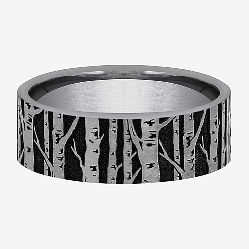 Click here for Mens 7MM Tungsten Wedding Band  8  Gray prices