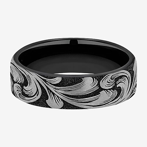 Click here for Mens 6.5MM Titanium Wedding Band  11  Black prices