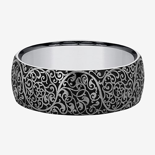 Click here for Mens 8MM Tungsten Wedding Band  7 1/2  Gray prices