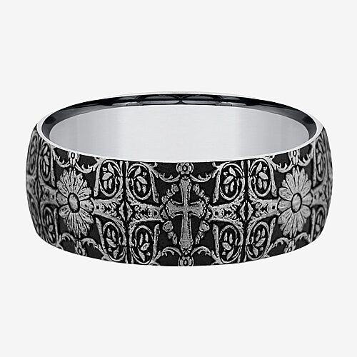 Click here for Mens 8MM Tungsten Wedding Band  7 1/2  Gray prices