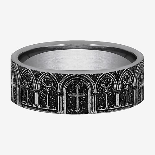 Click here for Mens 7MM Tungsten Wedding Band  11  Gray prices