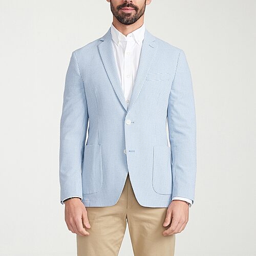 Click here for The Savile Row Co Mens Plaid Slim Fit Sport Coat... prices