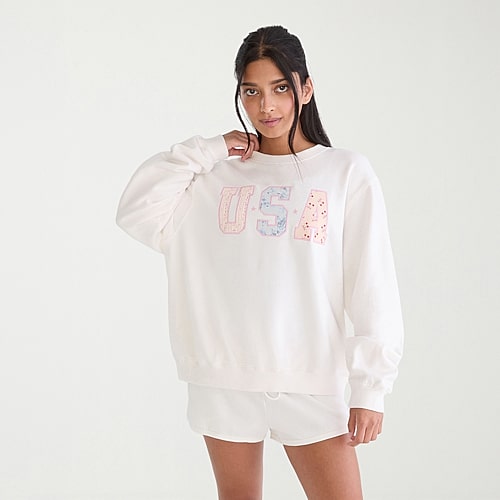 Click here for AEROPOSTALE Womens Juniors Crew Neck Long Sleeve S... prices