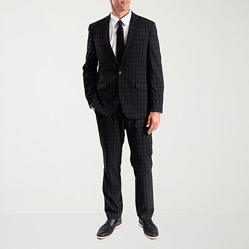 Click here for The Savile Row Co Pattern Mens Plaid 2-pc. Suit Se... prices