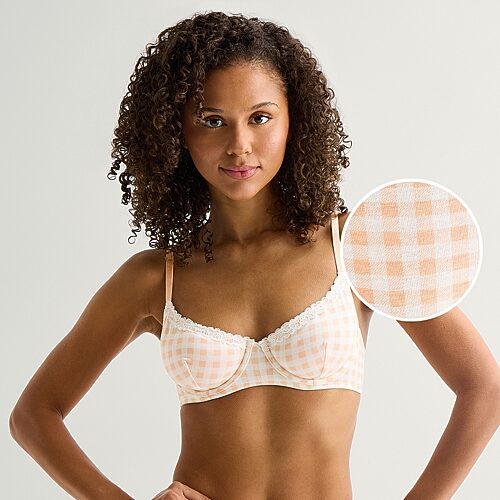 Click here for Arizona Body Cotton with Lace Unlined Balconette B... prices