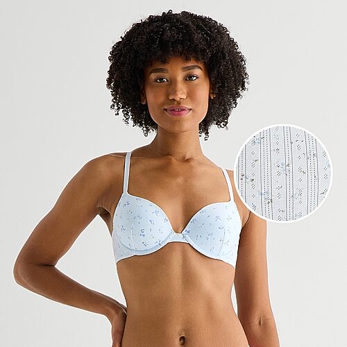 Click here for Arizona Body Cotton Demi Bra  B  Blue prices