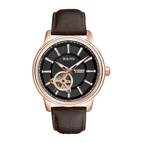 Click here for Bulova Classic Mens Automatic Brown Leather Strap... prices