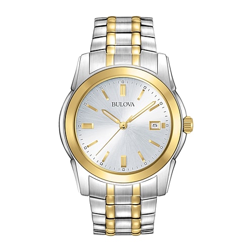 Click here for Bulova Mens Two Tone Stainless Steel Bracelet Watc... prices