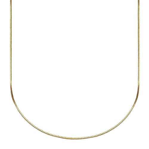 Click here for 10K Gold Venetian Box Chain Necklace  One Size prices