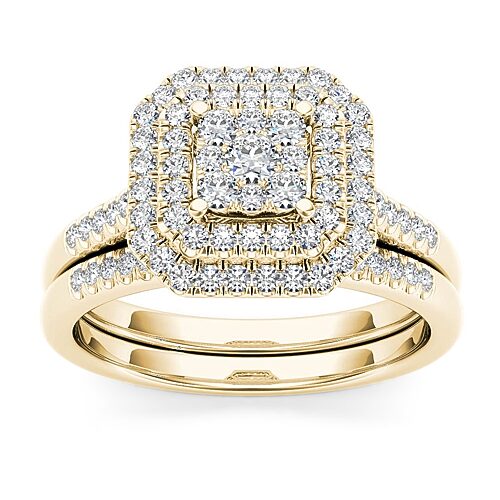 Click here for Womens 1/2 CT. T.W. Natural White Diamond 10K Gold... prices