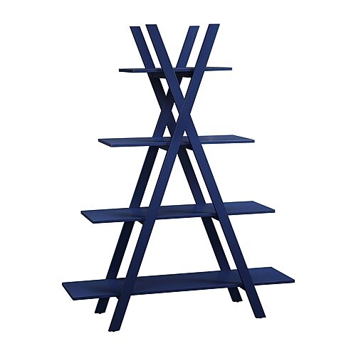 Click here for Oxford 4-Shelf Bookcase  One Size  Blue prices