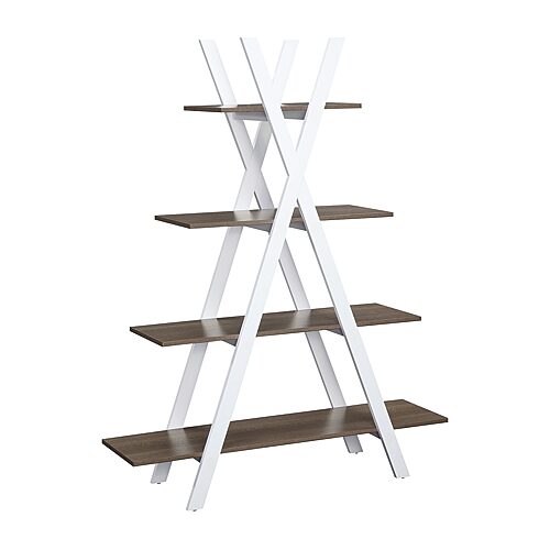 Click here for Oxford 4-Shelf Bookcase  One Size  Brown prices