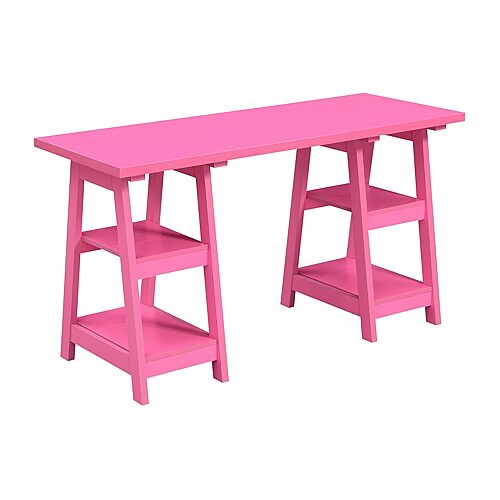 Click here for Designs 2 Go Double Trestle Desk  One Size  Pink prices