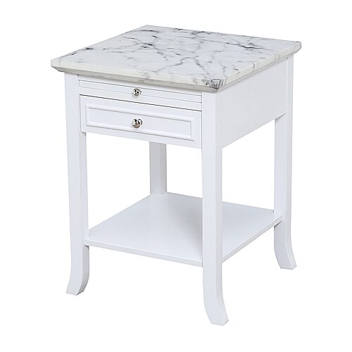 Click here for American Heritage Logan End Table  One Size  White prices