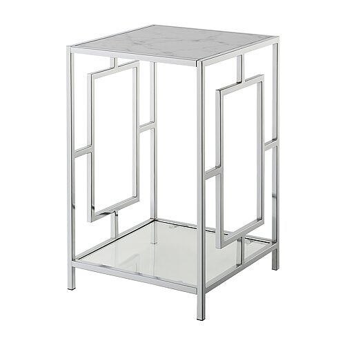 Click here for Convenience Concepts Town Square Chrome End Table prices