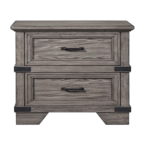Click here for Central Park 2-Drawer Nightstand  One Size  Gray prices