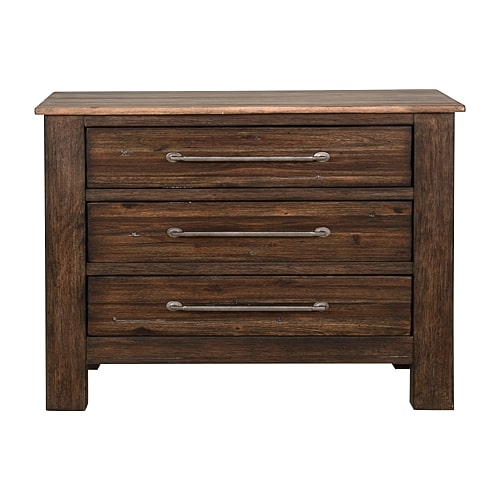 Click here for Intercon Nightstand  3 Drawer in Driftwood and Sab... prices