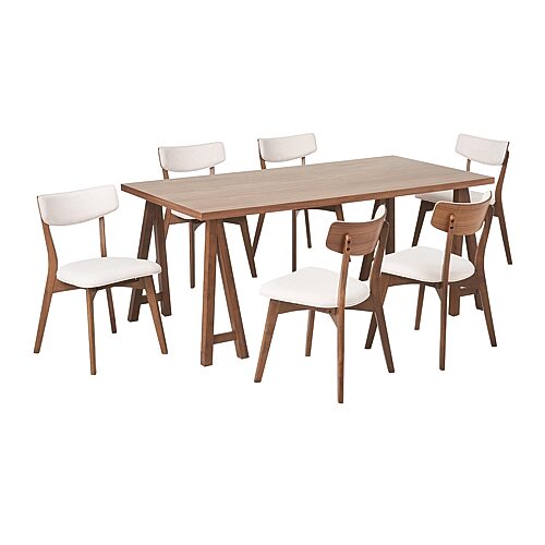 Click here for Chazz 7-pc. Rectangular Dining Set  One Size  Beig... prices
