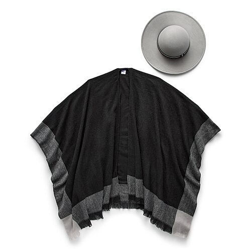 Click here for White Mountain Ruana Wrap  One Size  Gray prices