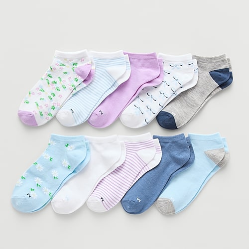 Click here for Thereabouts Little & Big Kid Girls Low Cut Socks... prices