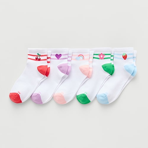Click here for Thereabouts Little & Big Kid Girls Quarter Ankle S... prices