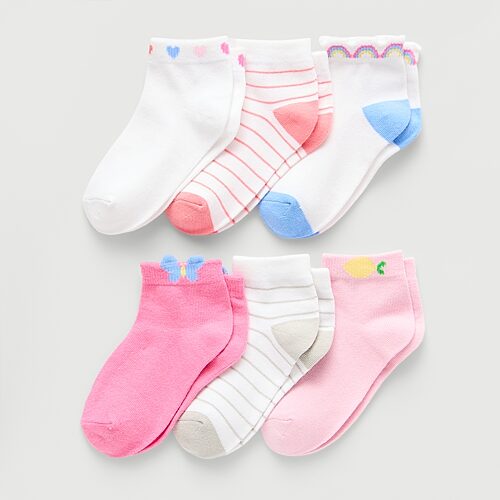 Click here for Okie Dokie Toddler Girls Quarter Ankle Socks  4t-5... prices