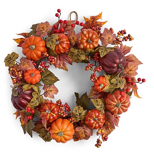 Click here for Layerings Pumpkin Wreath  One Size  Orange prices